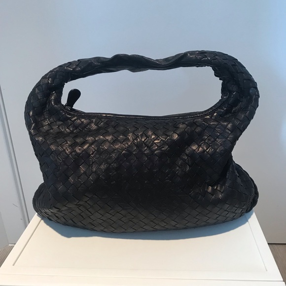 Bottega Veneta | Bags | Authentic Bottega Veneta Black Hobo Bag | Poshmark
